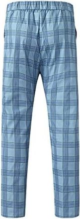 Generic Pantalon de loisirs pour homme avec motif &agrave; carreaux - Pantalon de costume pour homme - Coupe ajust&eacute;e - Respirant - Pantalon chino ample - Pantalon lo