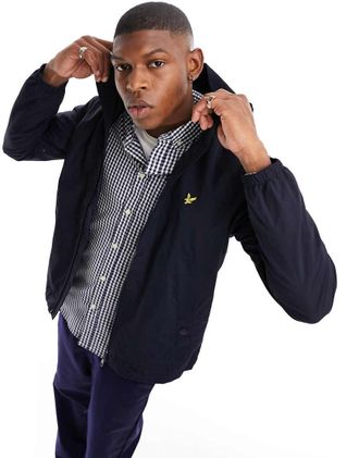 Lyle & Scott Lyle & Scott - Marineblaue Kapuzenjacke mit durchgehendem Rei&szlig;verschluss