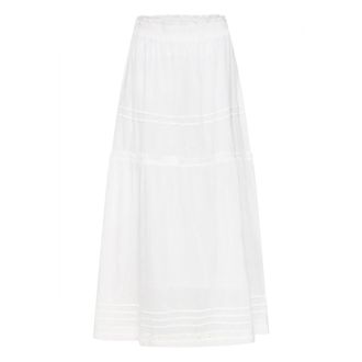 Ichi Ichi, Femme, Jupes, Blanc, Taille: 46 FR Midi Skirts