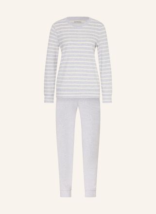 Schiesser Schlafanzug Casual Essentials Aus Frottee grau