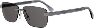 Fendi Sky Sonnenbrille - - Accessories - unisex - Grau - 61 MM