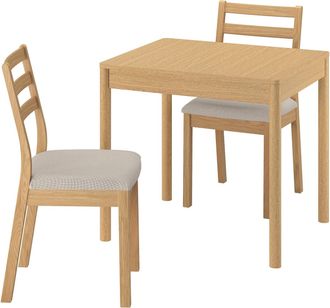IKEA TONSTAD / TONSTAD Tisch und 2 St&uuml;hle