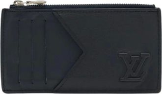 Louis Vuitton unisex, Pre-owned, Bleu, Taille: ONE Size Portefeuille en cuir doccasion