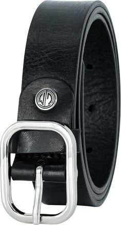 Lindenmann Lederg&uuml;rtel Damen 30 mm Vollrind schwarz, Farbe/Color:schwarz, Size US/EU:Bundweite 100 cm Gesamtl&auml;nge 115 cm W 39.4 XL