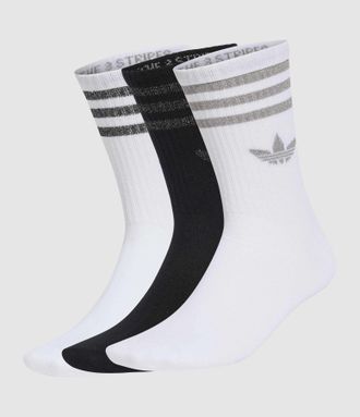 adidas Chaussettes Main Originals x3 White/Silver Met/Black