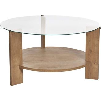 Asir Group LLC Asir Group Llc - Table basse ronde en verre Clara