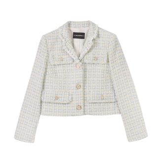 Karl Lagerfeld Kurze Twill-Baumwolljacke - - Jackets - Damen - Mehrfarbig - M