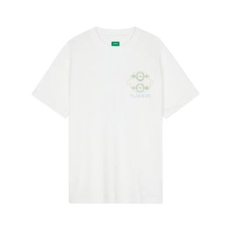 Flaneur Back Print T-Shirt - - Tops - Herren - Wei&szlig; - XL