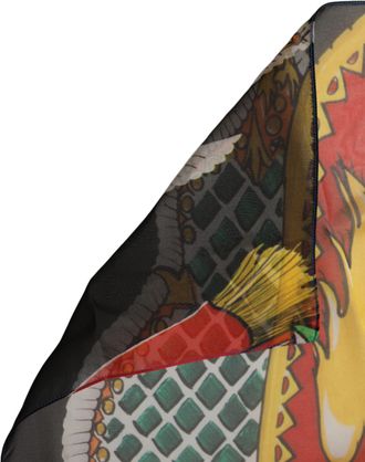 Dolce & Gabbana Silk Printed Foulard Scarf - Multicolor