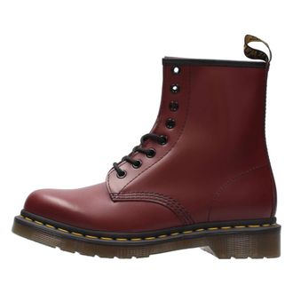 Dr. Martens Klassische 1460 Glattlederstiefel - - Shoes - Damen - Rot - 36 EU