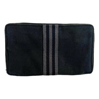 Herm&egrave;s Pochette en coton Pre-owned - Femme - Pre-owned - Noir - Taille: ONE Size