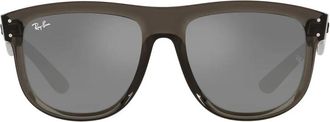 Ray-Ban Unisex Boyfriend Reverse Sonnenbrille - - Accessories - unisex - Grau - 56 MM