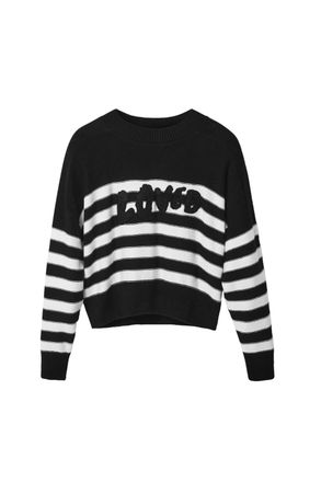 Desigual Damen schwarze Strickmode