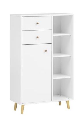 Schildmeyer Bjarne Highboard 158500, weiß matt, 60,2 x 33 x 113,4 cm