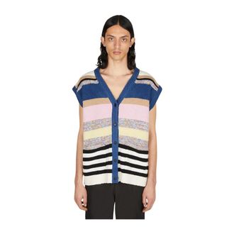 Soulland Gestreifter Strick-Cardigan - - Knitwear - Herren - Mehrfarbig - L