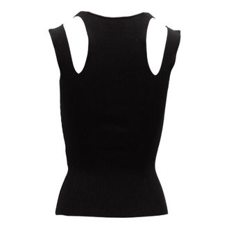 Alexander McQueen Oberteil mit Carmen-Ausschnitt aus Strick - - Tops - Damen - Schwarzk - S