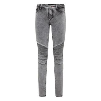 Philipp Plein Damen, Jeans, Grau, W28Gr&ouml;&szlig;e