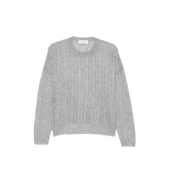 Lisa Yang Cable-knit Crew-neck Sweater