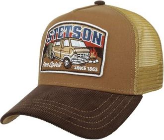 Stetson Casquette by The Campfire Small Femme/Enfant - Trucker de Baseball Mesh Snapback, avec Visiere Printemps-ete - Taille Unique Marron