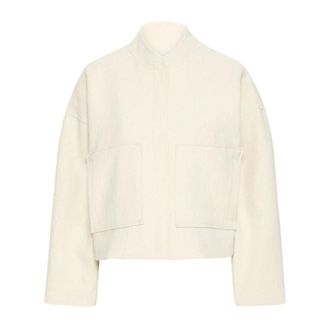 Ichi Ichi, Femme, Vestes, Beige, Taille: 46 FR Bomber Vestes