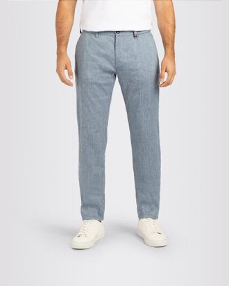 Mac Jeans Sommerliche Hose Lennox mit Leinenanteil und Kordelzug in