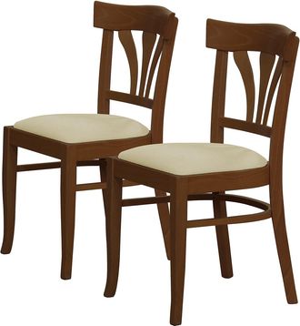 Red Living home24 Esszimmerstuhl Brading II 2er-Set 42 x 84 x 50cm Beige