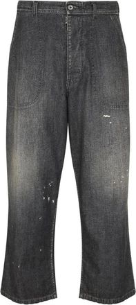 Maison Margiela Jean Coupe Ample D&eacute;lav&eacute; - Homme - Jeans - Noir - Taille: W31