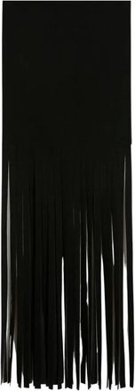 Sportmax Femme, Accessoires, Noir, Taille: ONE Size Écharpe en Laine Noire à Franges