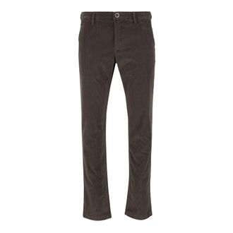 Jacob Cohen Samt Slim-fit Hose Braun Gerippt - - Trousers - Herren - Braun - W31
