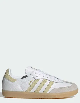 adidas Originals Samba chaussures en blanc nuage / jaune double