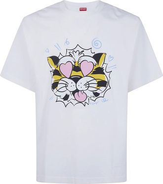 Kenzo Homme, Tops, Blanc, Taille: M T-Chemises