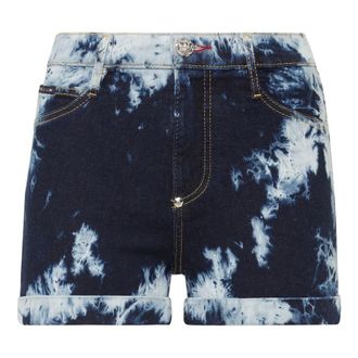 Philipp Plein Denim Shorts - Femme - Shorts - Bleu - Taille: W26