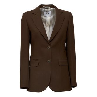 Ql2 Quelledue Einknopf-Blazer - - Jackets - Damen - Braun - XS