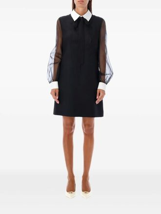 Valentino Garavani robe courte colour block - Noir