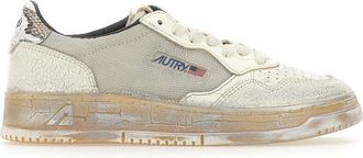 Autry Femme, Chaussures, Gris, Taille: 38 EU Medalist Low Super Vintage Baskets