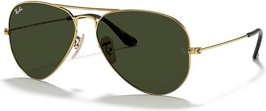 Aviator Havana Collection Sonnenbrillen Arista Gold Fassung Gr&uuml;n Glas 58-14