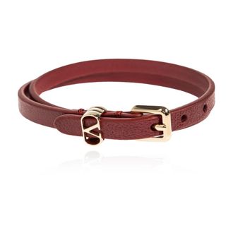 Valentino Garavani The Leather Bracelet - - Accessories - Damen - Rot - ONE SIZE