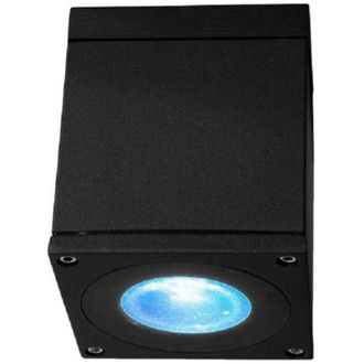 Trade Shop Spot Plafond Carr&eacute; &eacute;tanche Gu10 Baignoire Douche 230v Noir