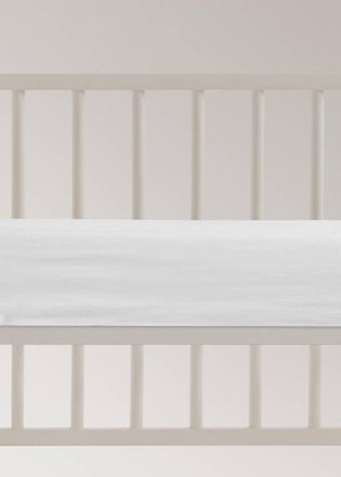 Mango Drap-housse berceau percale garment-washed blanc - Home - 60x120x15cm - MANGO HOME