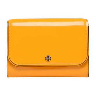 Tory Burch Emerson Patent Chain - - Bags - Damen - Gelb - ONE SIZE