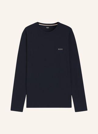 HUGO BOSS Schlafshirt Waffle blau