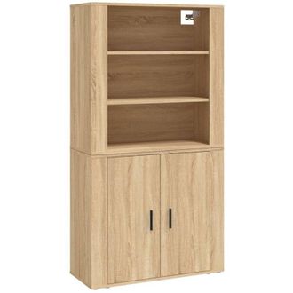 vidaXL Vidaxl - Buffet haut Ch&ecirc;ne sonoma Bois ding&eacute;nierie