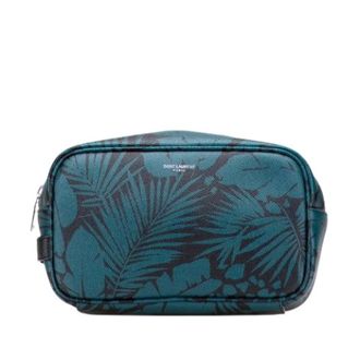 Saint Laurent Pochette en cuir Pre-owned - Femme - Pre-owned - Bleu - Taille: ONE Size