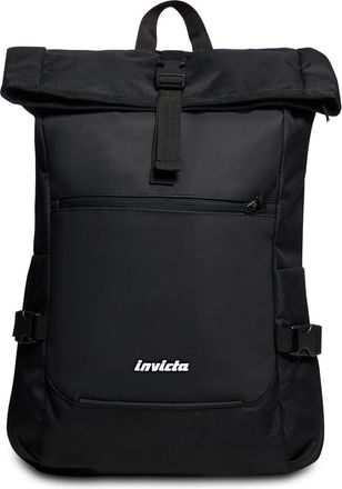 Invicta ACT FOLD Rucksack aus nachhaltigem Stoff, Praktisch & Unisex Leicht, kompakt, mit Laptopfach & Rollup Funktion;B&uuml;ro, Reise, Arbeit, Fahrrad Backpack, 
