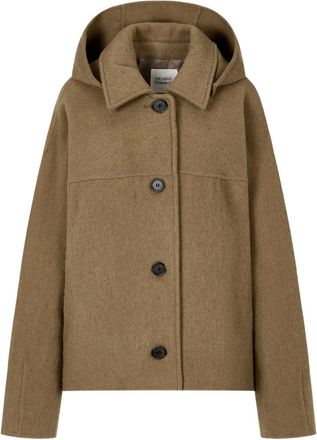 TOMBOY veste &agrave; capuche - Marron