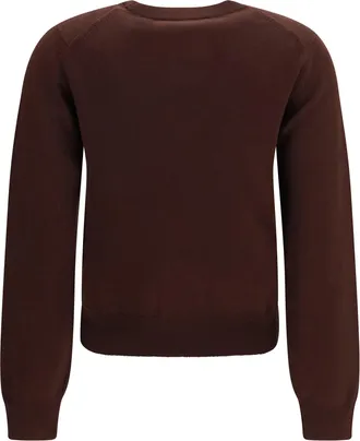 Maison Kitsun&eacute; Baby Fox Merino Sweater - Brown