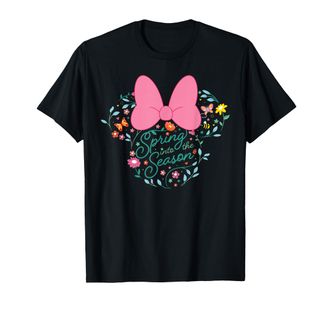 Disney Minnie Mouse Spring Into The Season Flower Icon T-Shirt