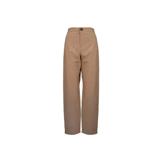 Elisabetta Franchi Pantalon Large - Femme - Pantalons - Brun - Taille: 42 FR