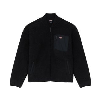 Dickies Femme, Sweatshirts et sweats &agrave; capuche, Noir, Taille: 38 FR Central Sherpa Bomber Jacket