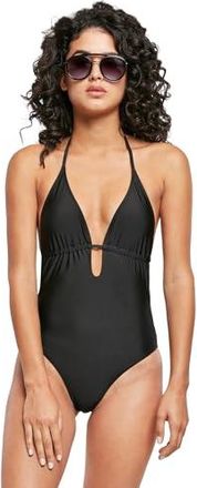 Urban Classics Maillot de Bain Triangle recyclé pour Femme pièce, Noir